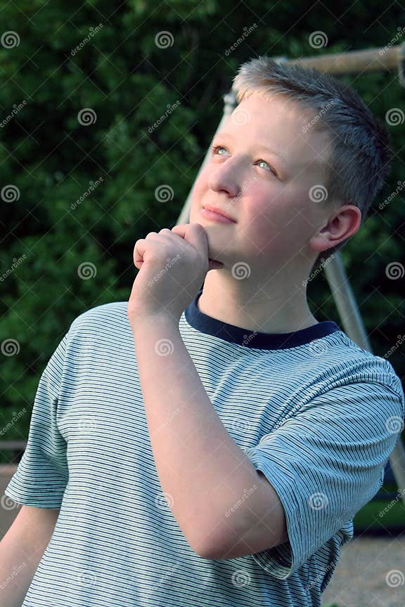 Thinking Teen stock image. Image of away, daydream, evaluate - 1419877