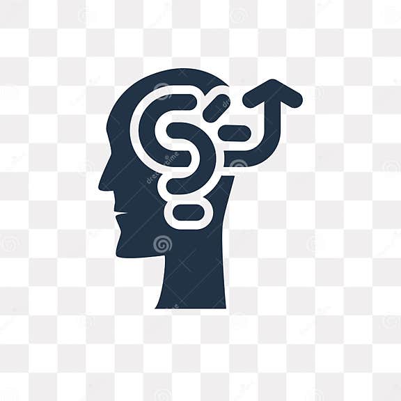 Thinking Vector Icon Isolated on Transparent Background, Thinking ...