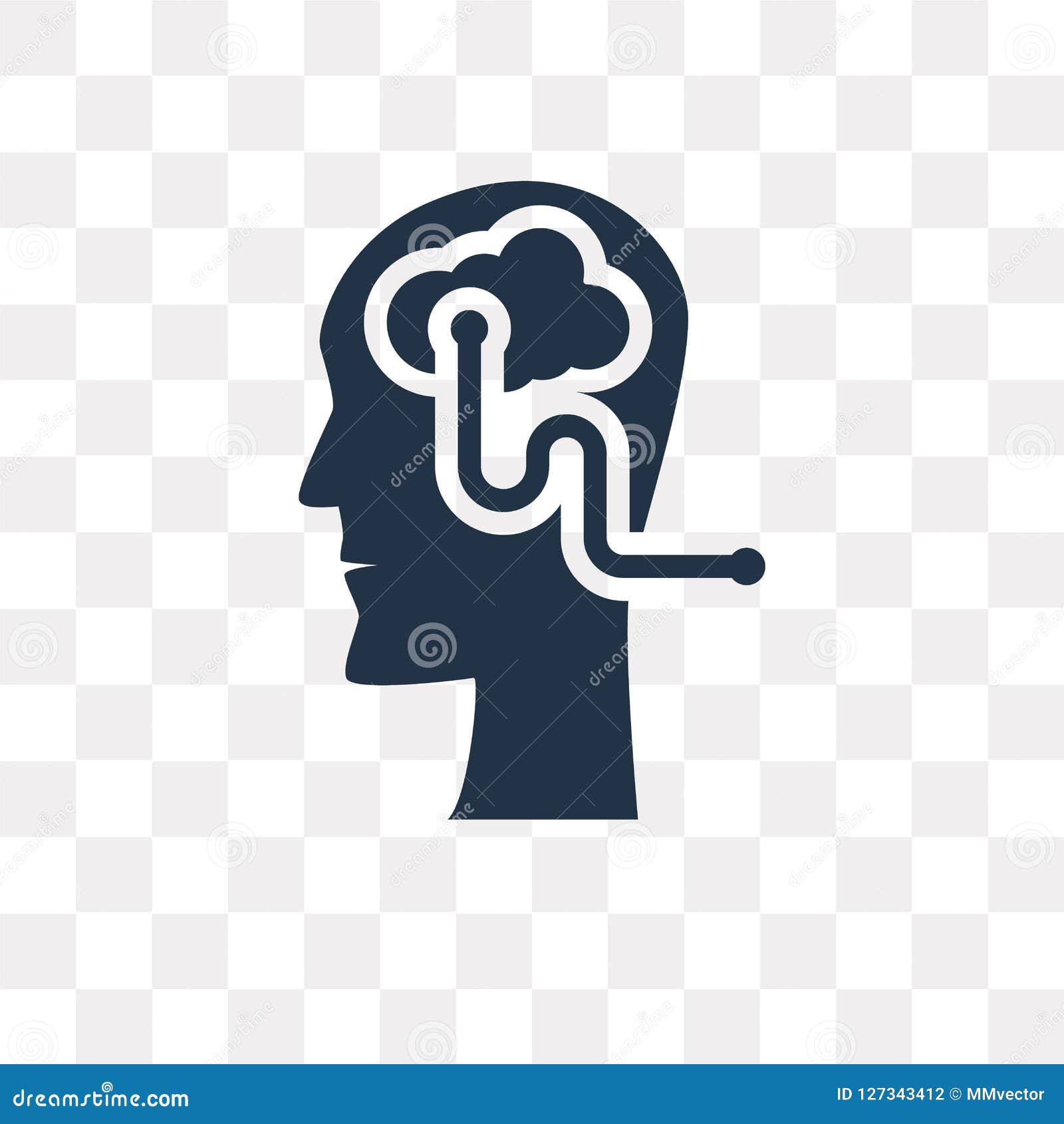 Thinking Vector Icon Isolated on Transparent Background, Thinking ...