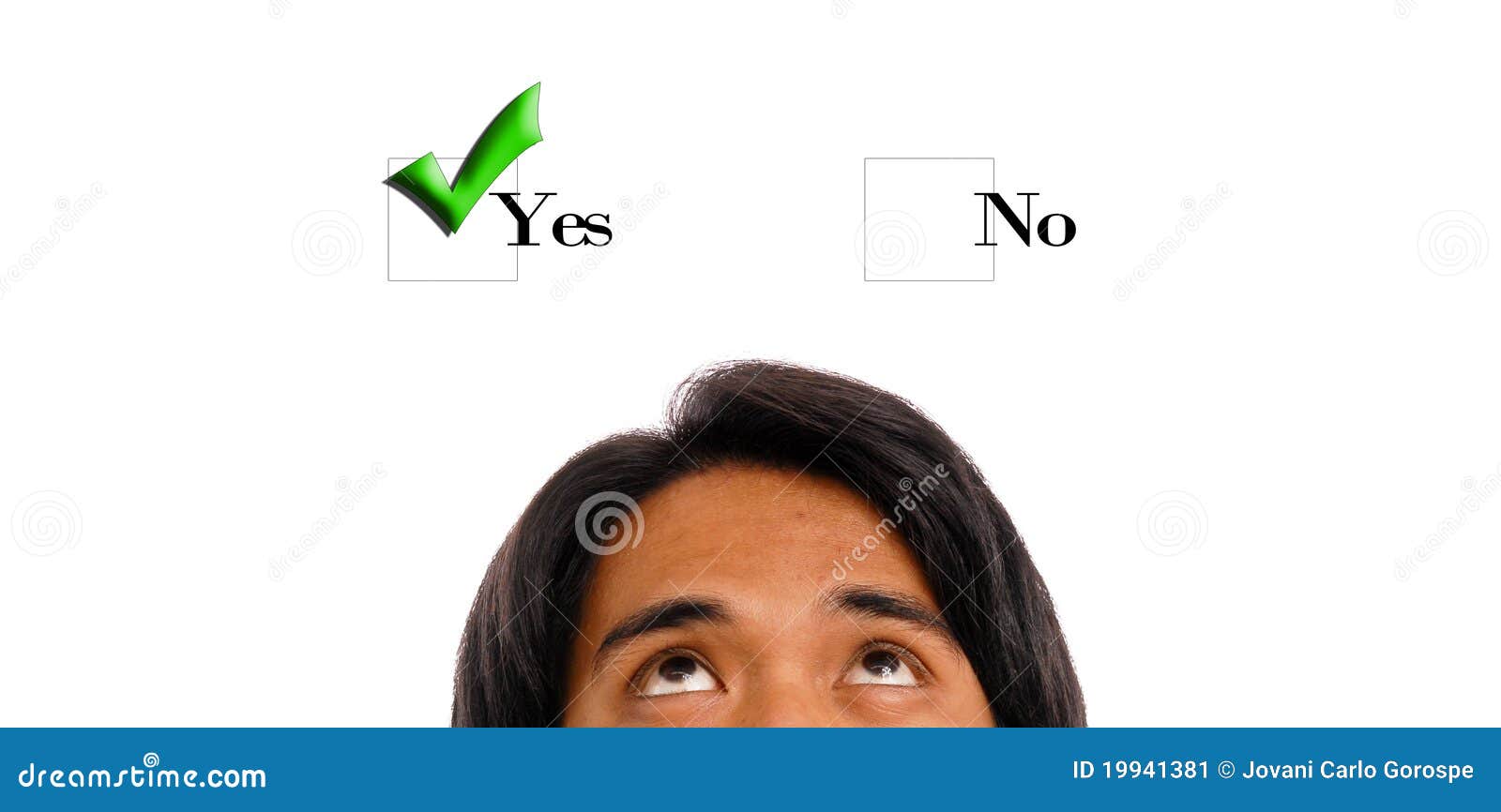 Thinking of Voting Yes stock image. Image of nation, polling - 19941381