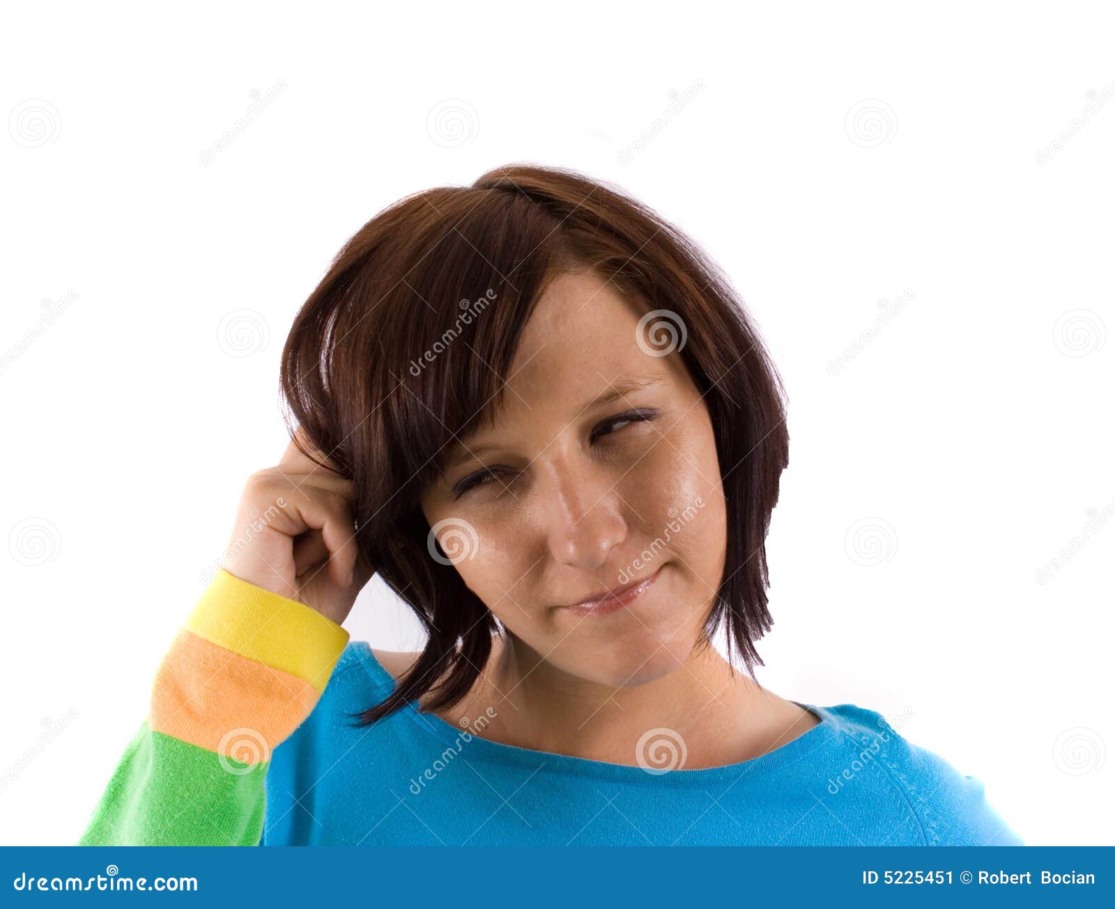 Thinking Woman Picture. Image: 5225451