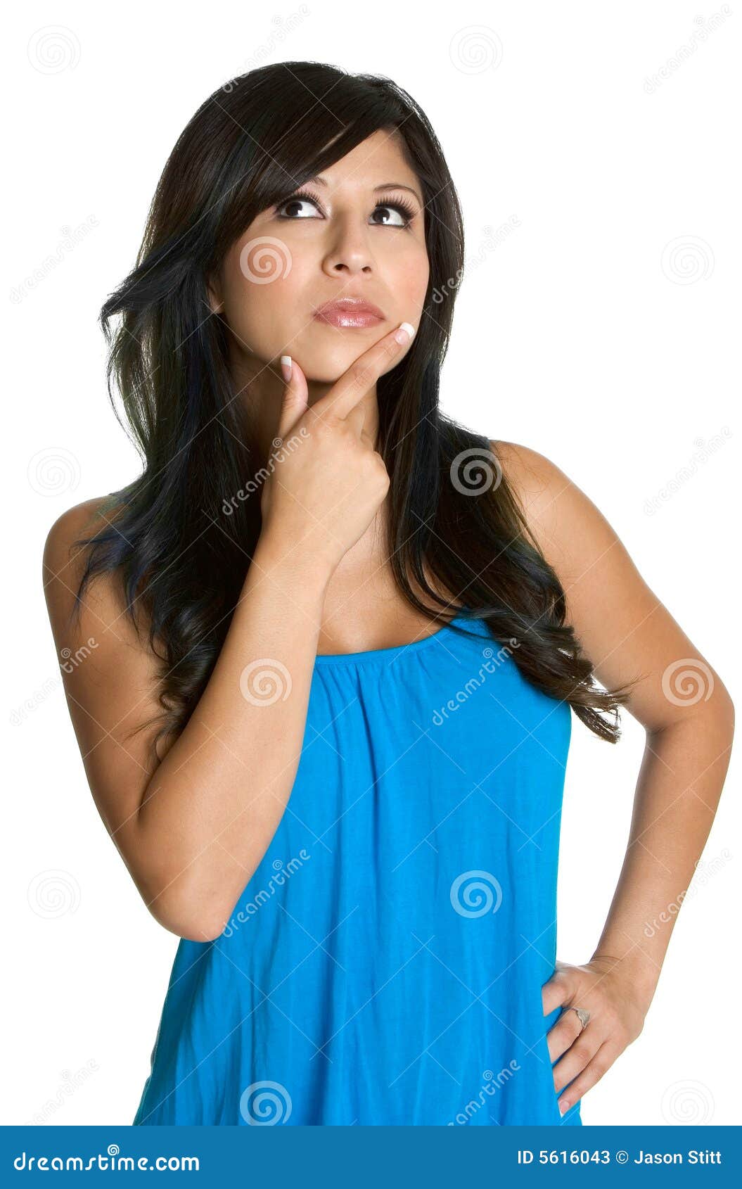 Thinking Woman stock image. Image of expression, thoughtful - 5616043