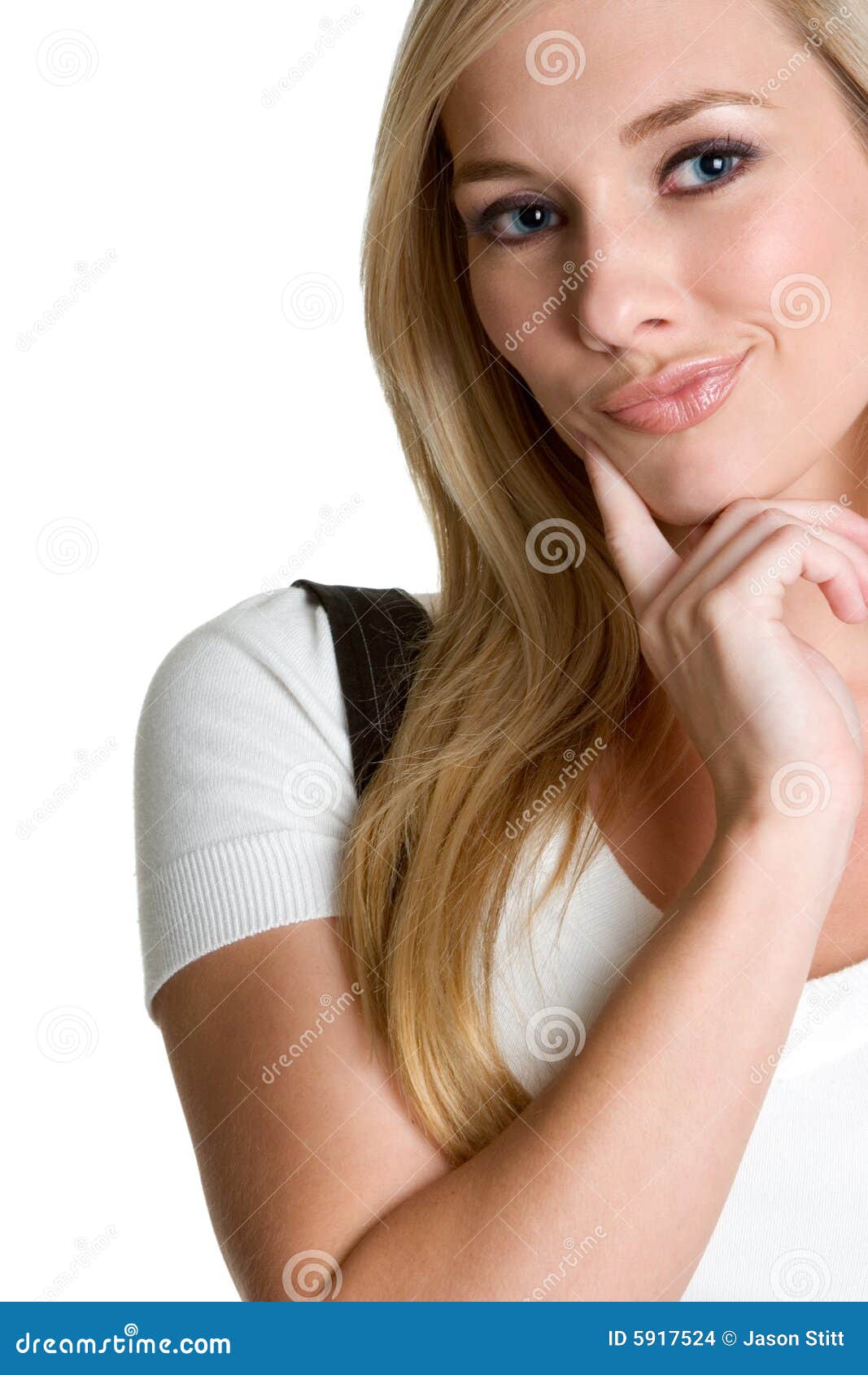 Thinking Woman stock photo. Image of isolated, professional - 5917524