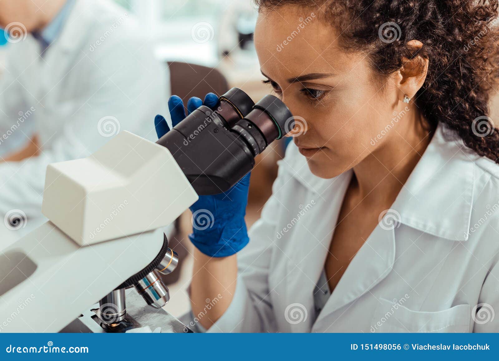 Face of a Smart Young Female Biologist Stock Photo - Image of ...