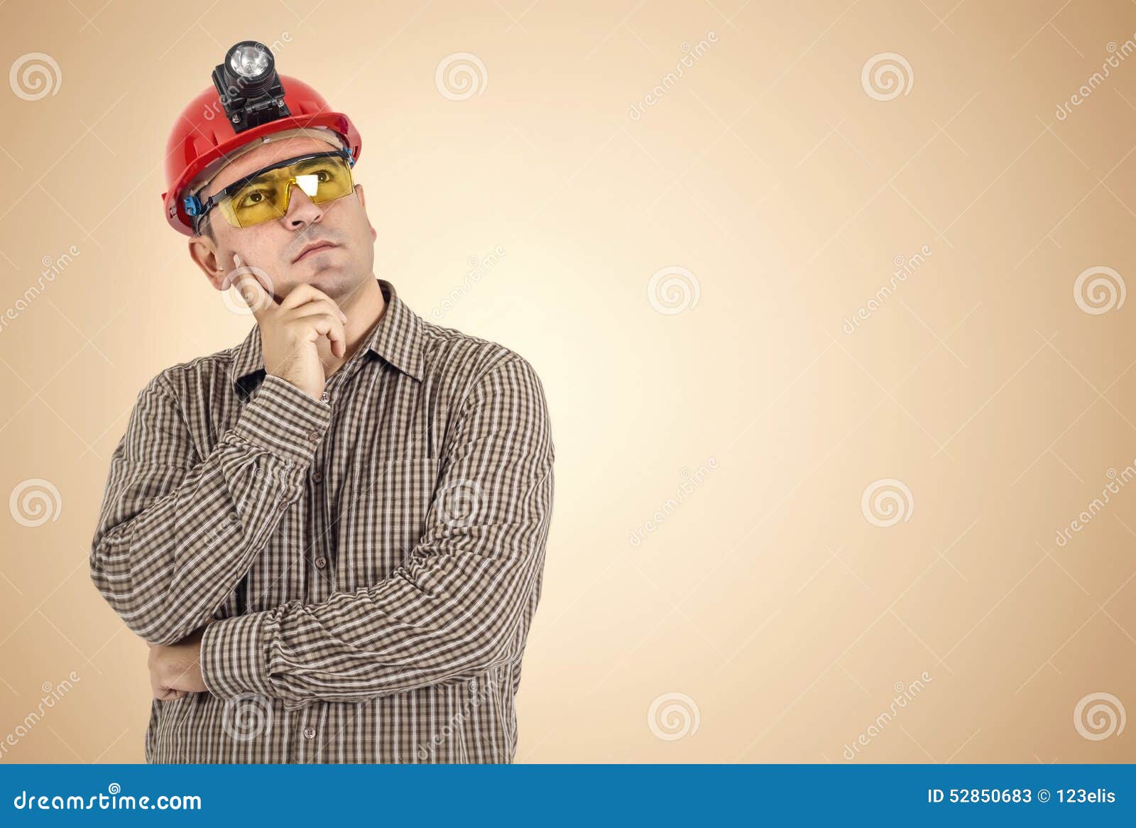 Thinking Worker stock image. Image of architecture, architect - 52850683