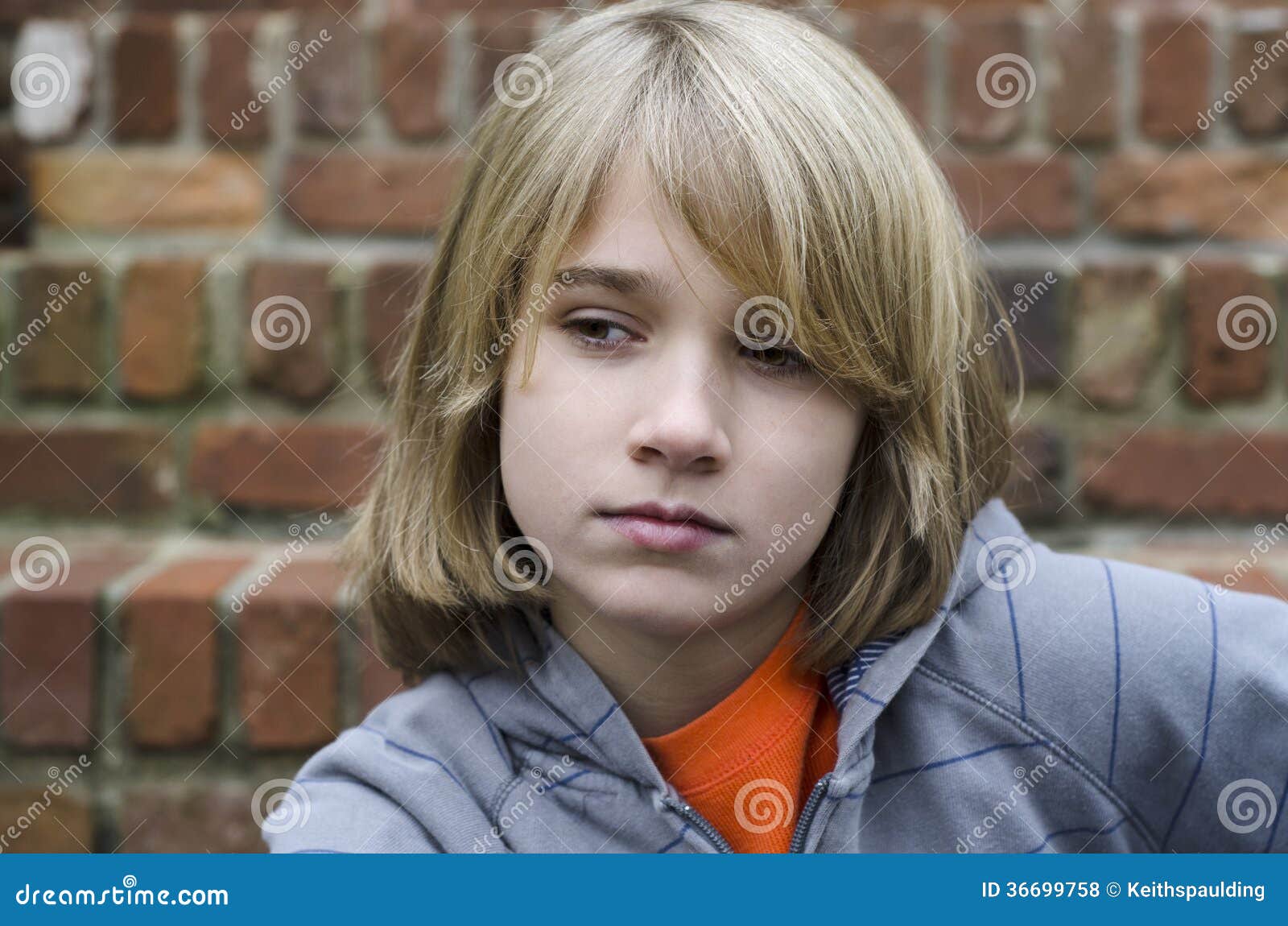 Thinking stock photo. Image of adolescence, happy, looks - 36699758