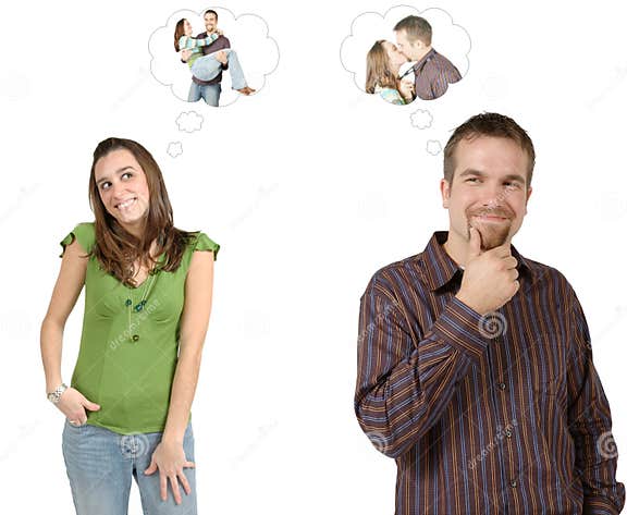He Thinks, she Thinks stock photo. Image of altered, life - 642530