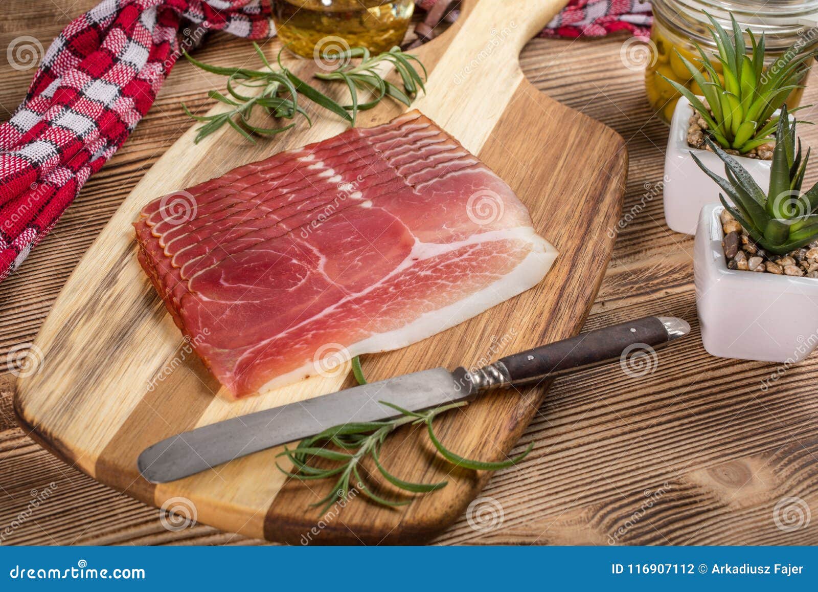Thinly Sliced German Black Forest Ham. Stock Photo - Image of pork ...