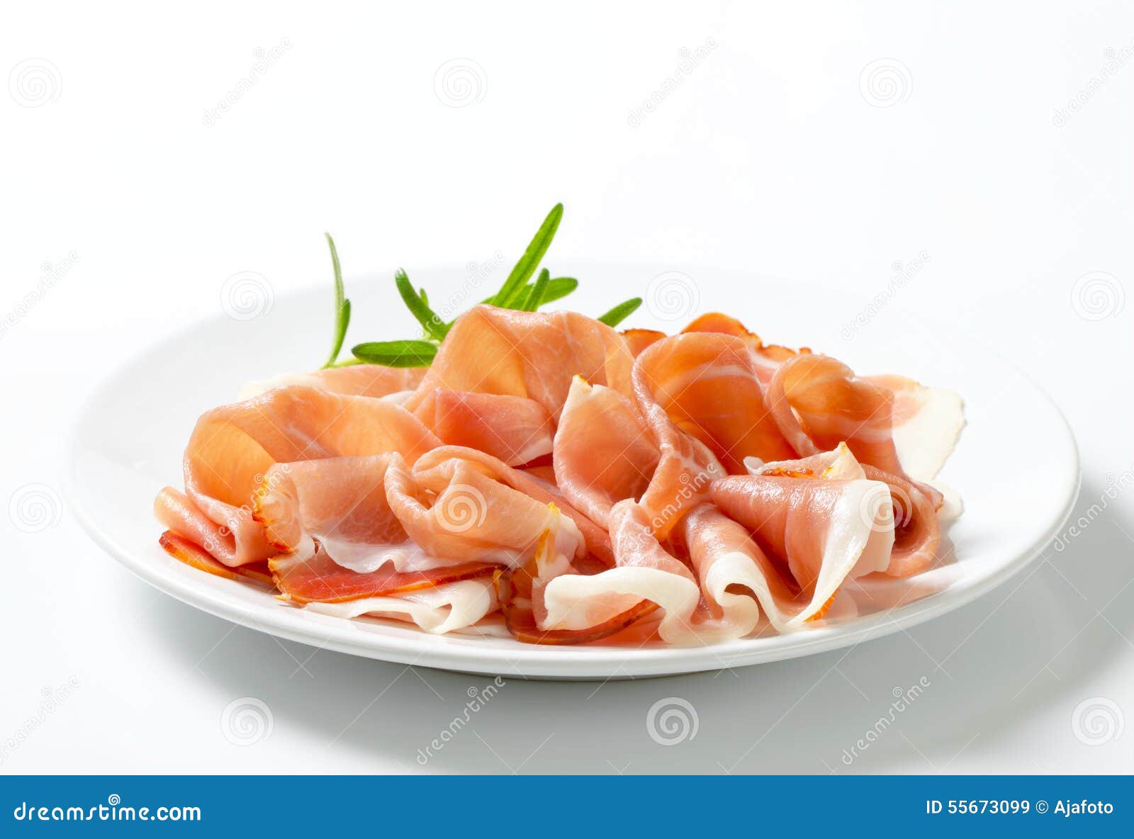 Thinly sliced prosciutto stock image. Image of gourmet - 55673099
