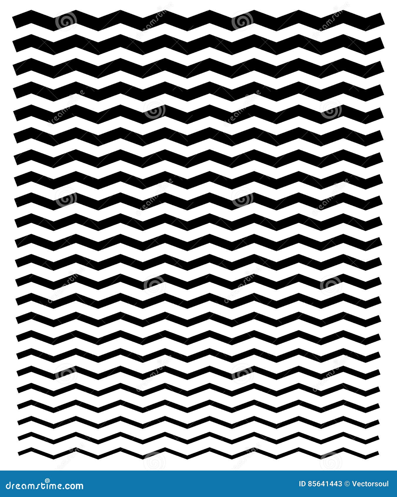 Thinner and Thicker Wavy, Zig-zag Horizontal Line Elements Stock Vector ...