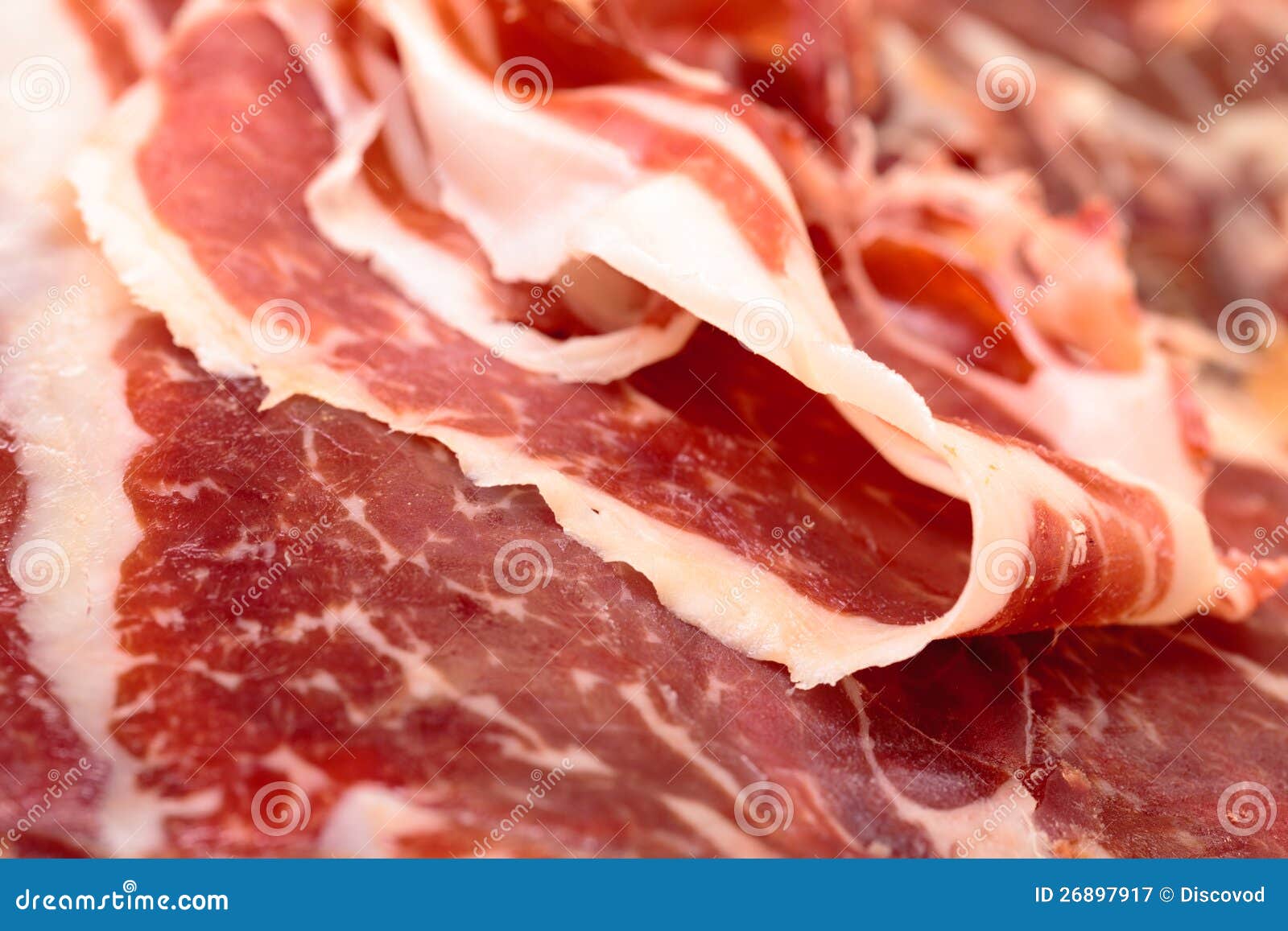 Thiny Sliced Spanish Jamon Stock Photo | CartoonDealer.com #26897917