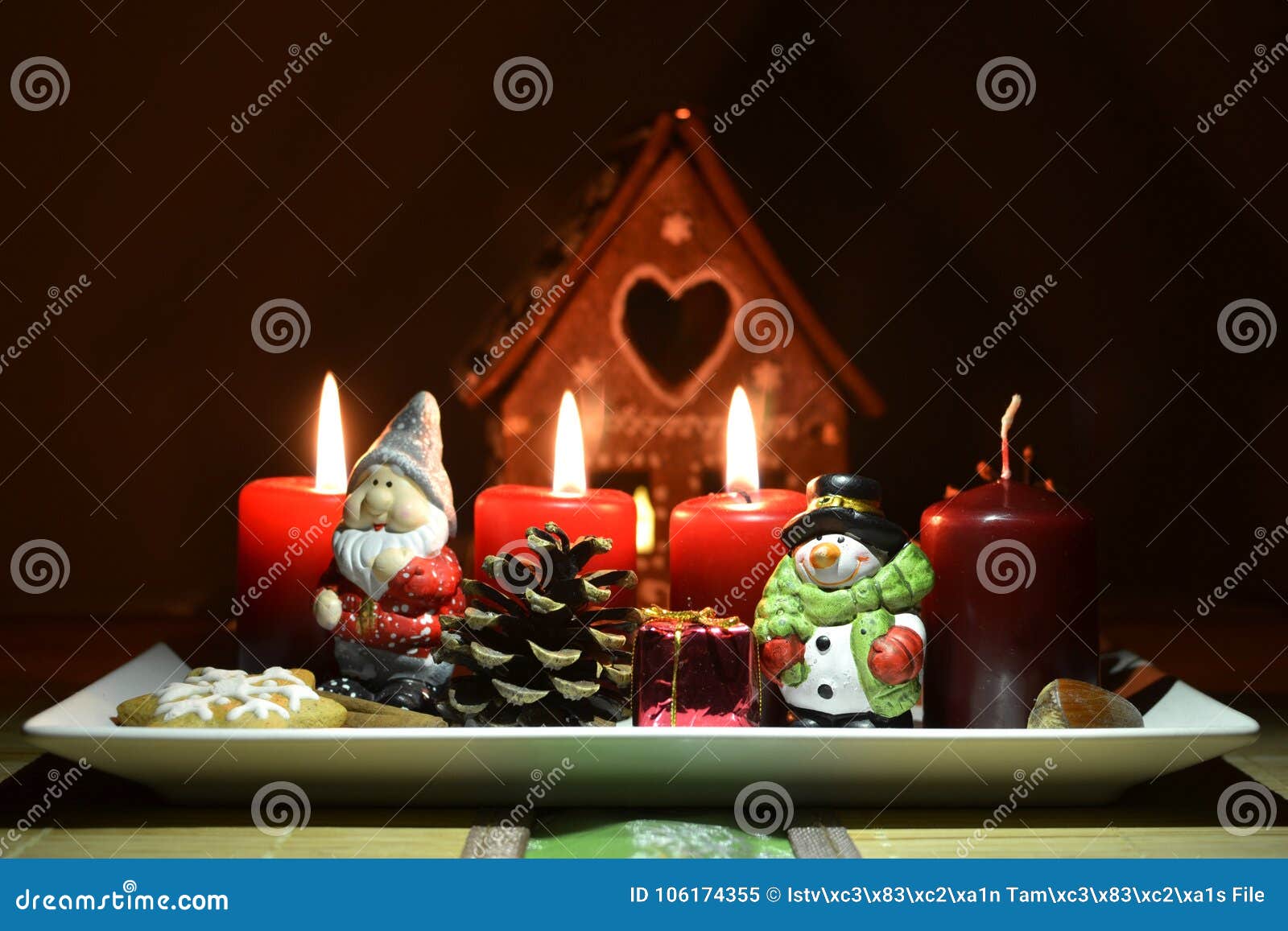 Third advent sunday stock image. Image of winter, home - 106174355