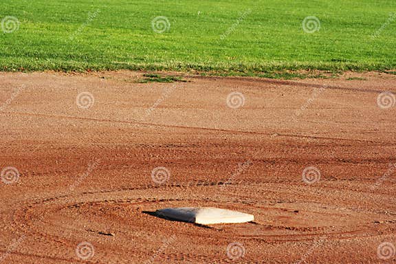Third base stock image. Image of infield, third, base - 3774869