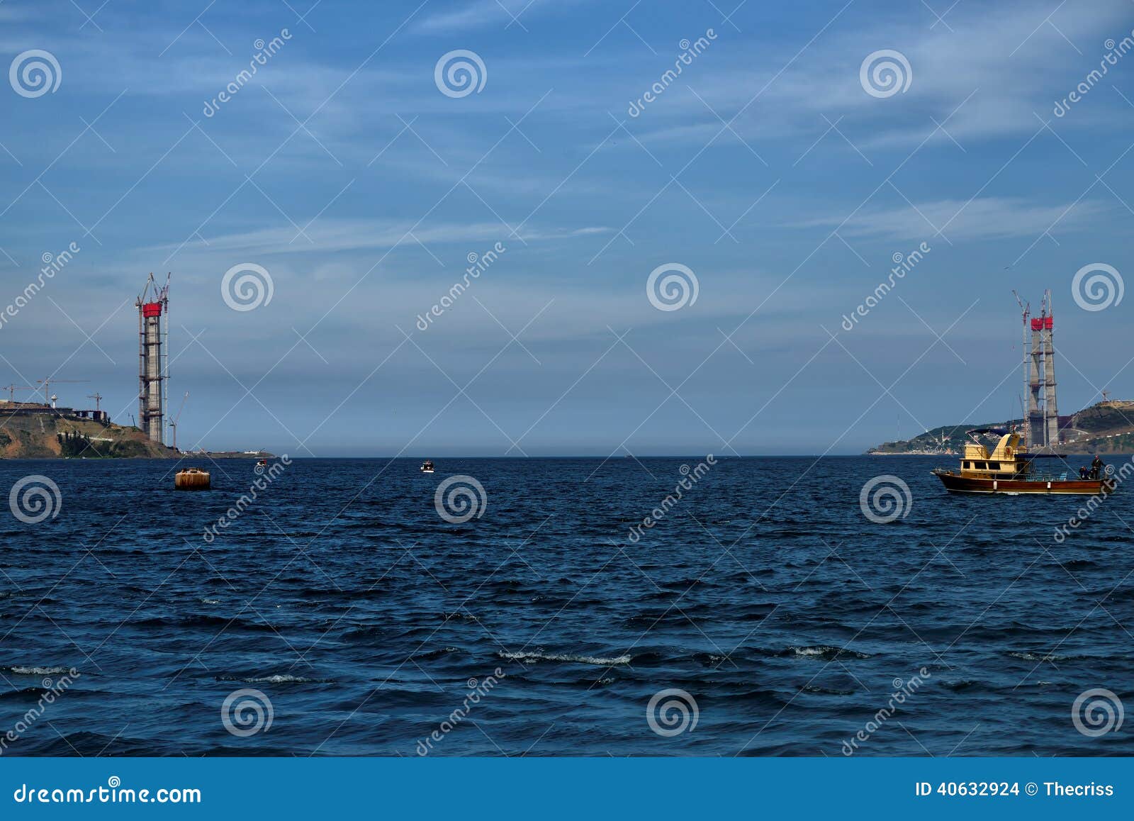 Third Bosphorus Bridge Under Construction Stock Photo - Image of ...