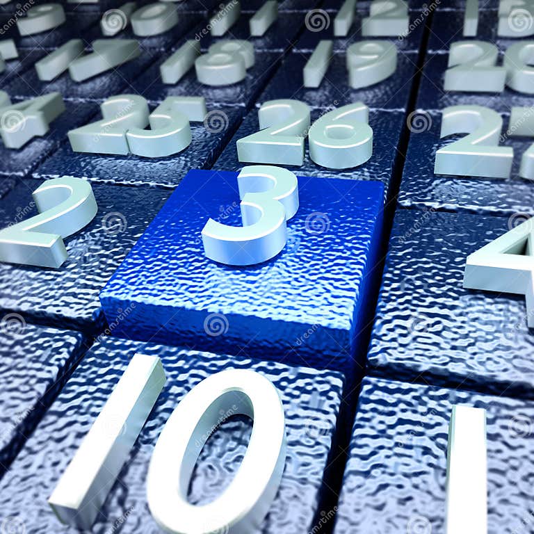 Third calendar day stock illustration. Illustration of classmates ...