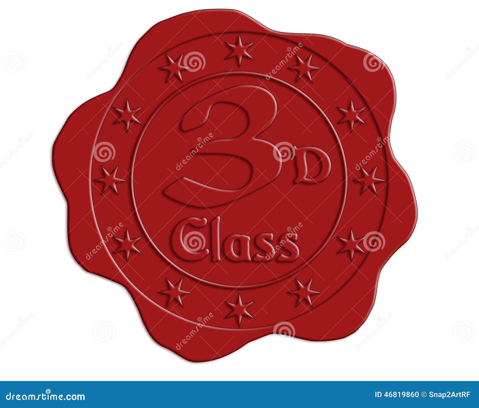 Third Class Red Wax Seal Stock Illustrations – 2 Third Class Red Wax ...