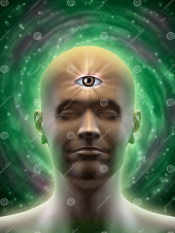 Third eye stock illustration. Illustration of human, mind - 24987274