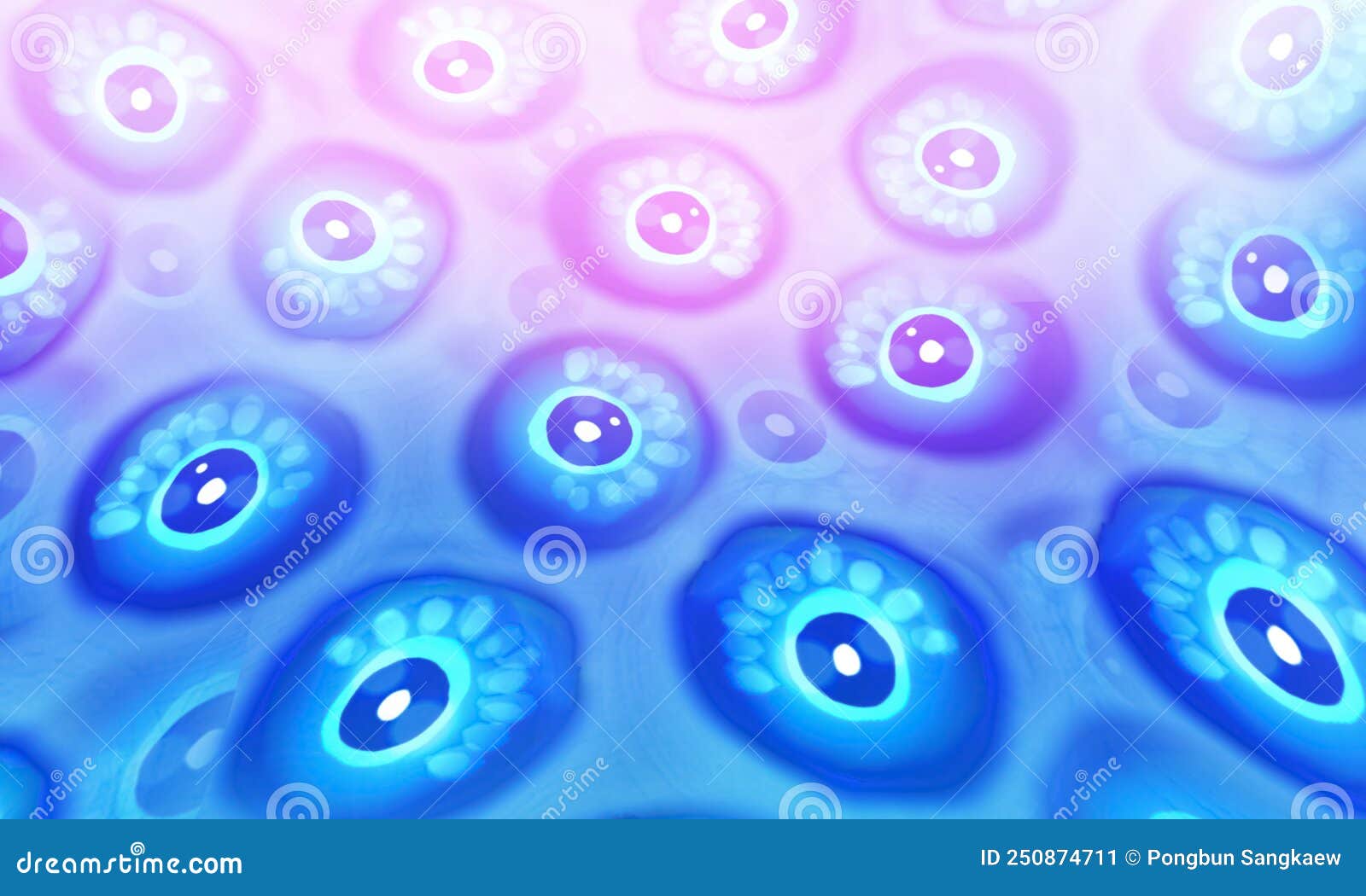Third Eye with Gradient Blue ,pink and Purple Background Stock ...