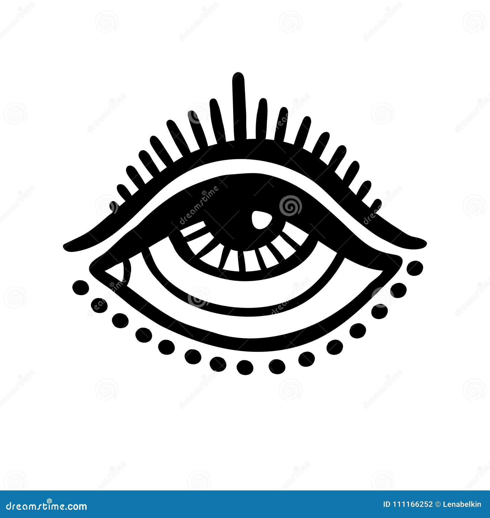 The third eye icon stock vector. Illustration of element - 111166252