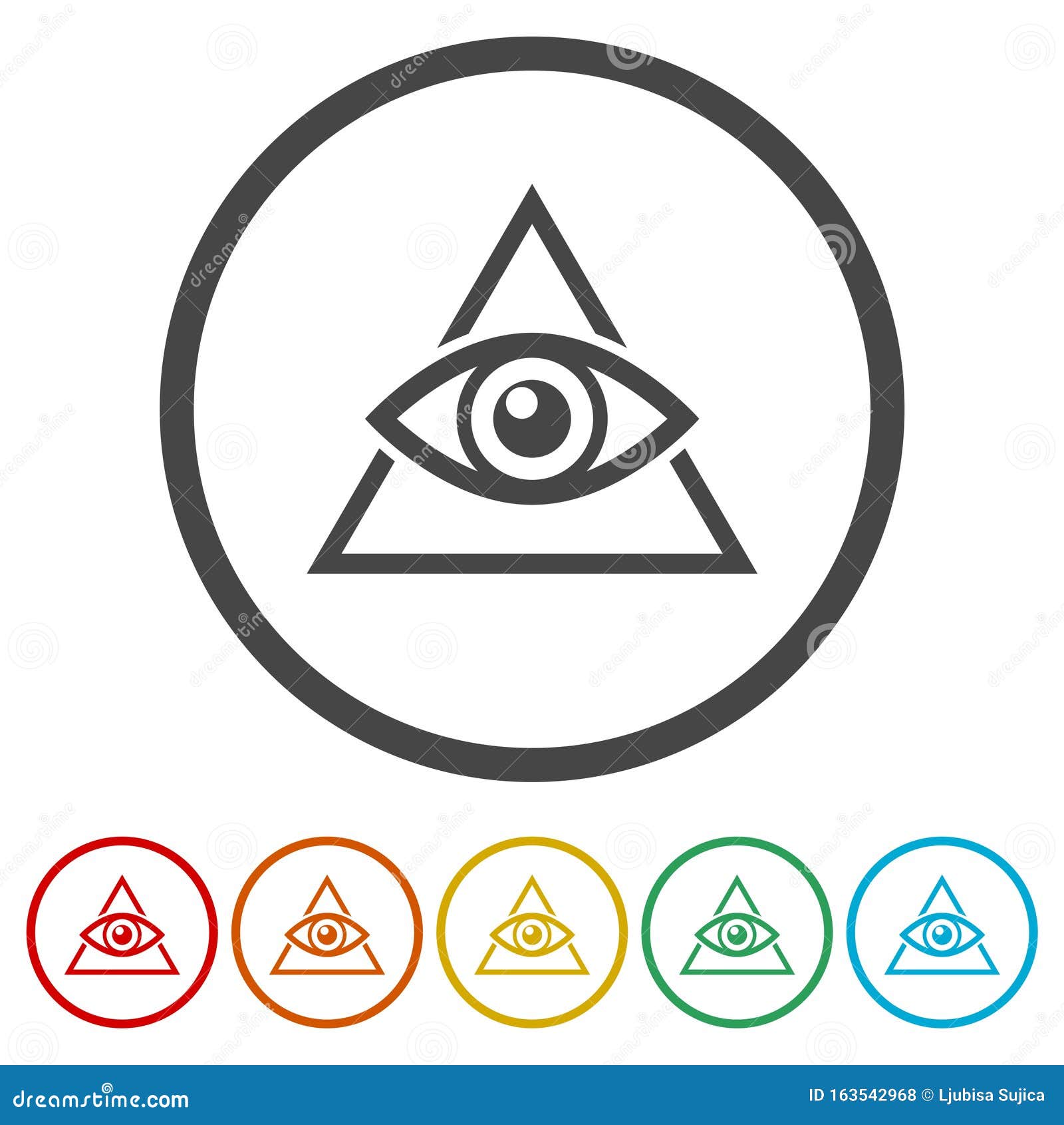 Third Eye Icons Set - Illustration Stock Vector - Illustration of human ...