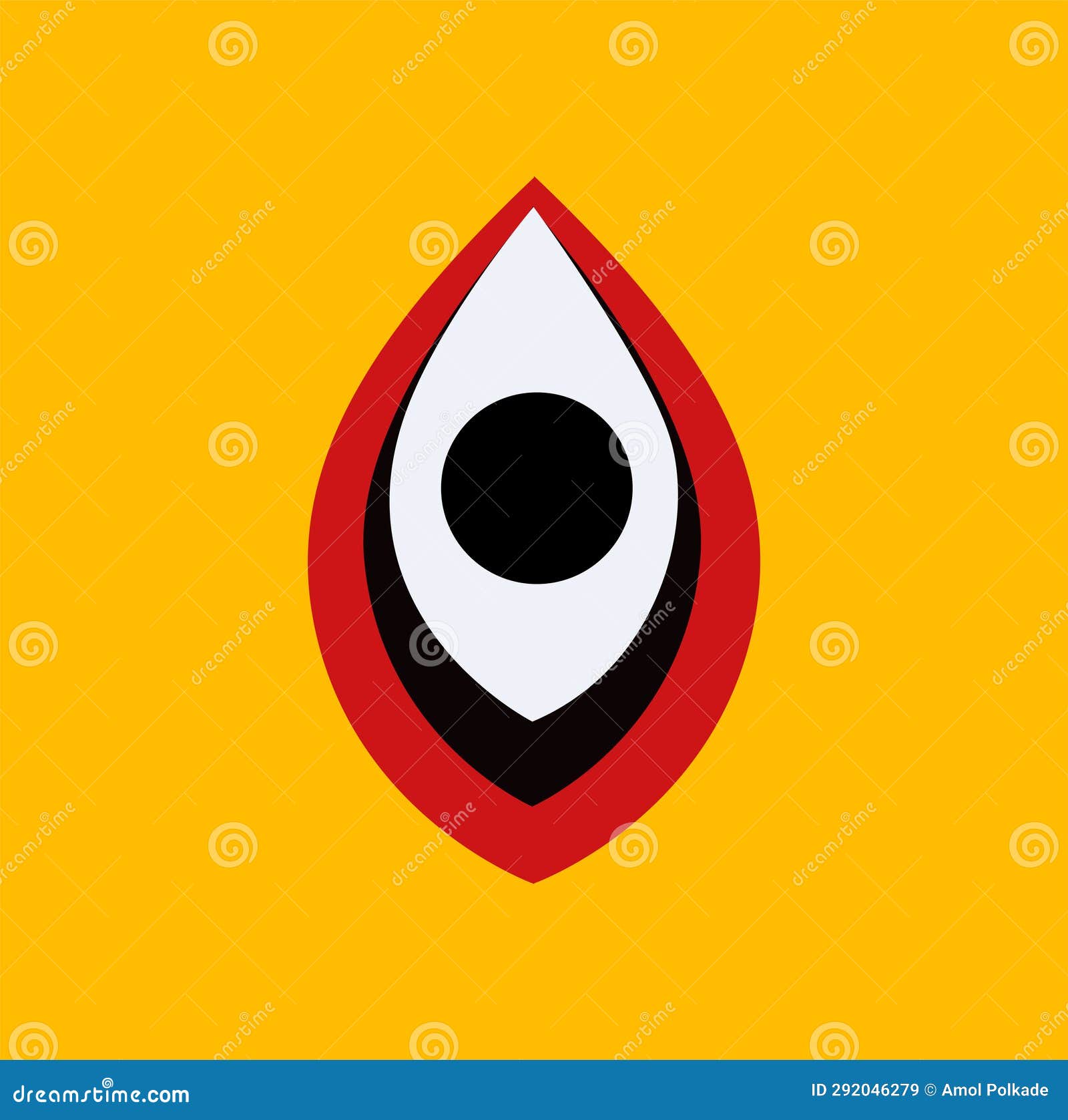 Third Eye of Lord Shiva Vector Icon Stock Vector - Illustration of ...