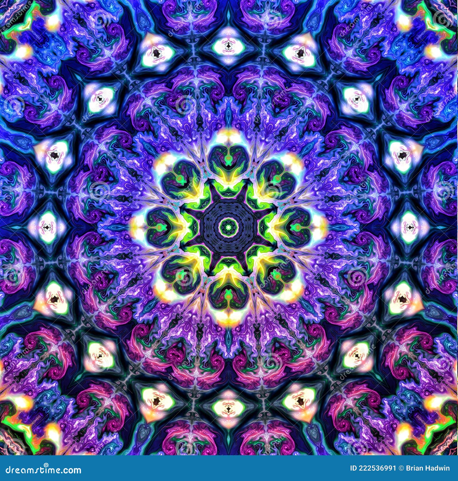 Third eye mandala art stock illustration. Illustration of mandala ...