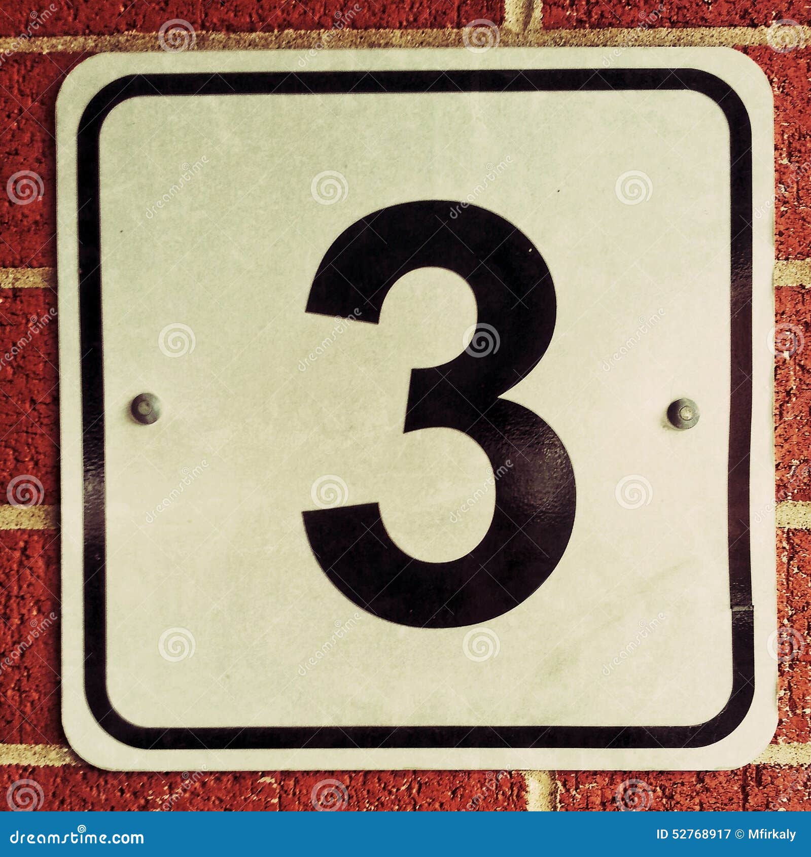 Third floor stock image. Image of number, three, third - 52768917