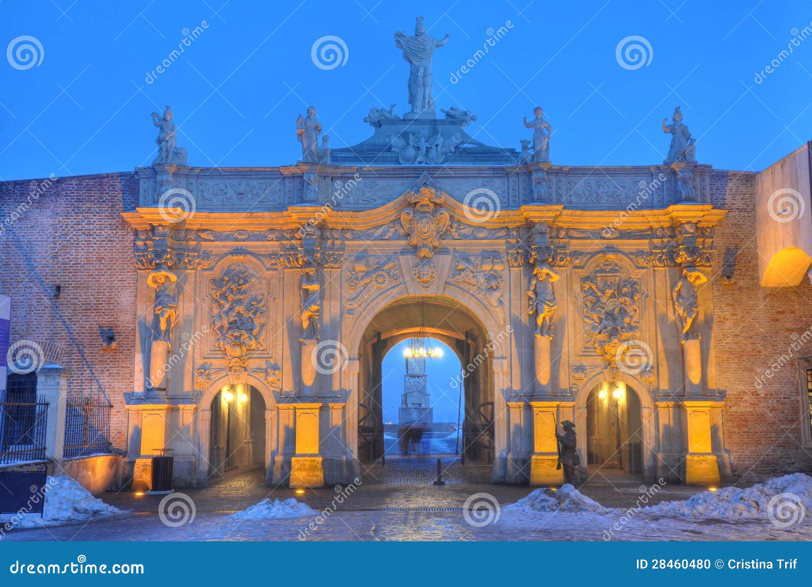 The Third Gate of Alba Iulia Fortress Stock Photo - Image of romanic ...