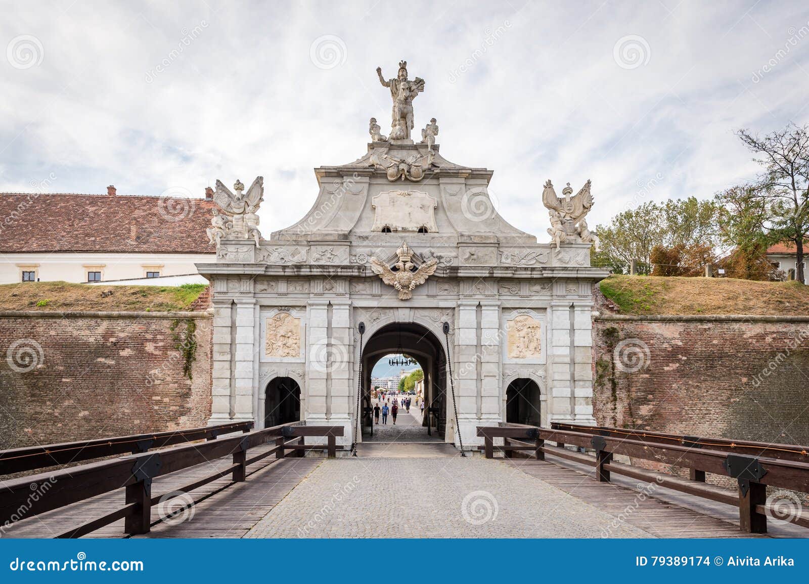 The Third Gate in Alba Lulia Editorial Stock Image - Image of tourism ...