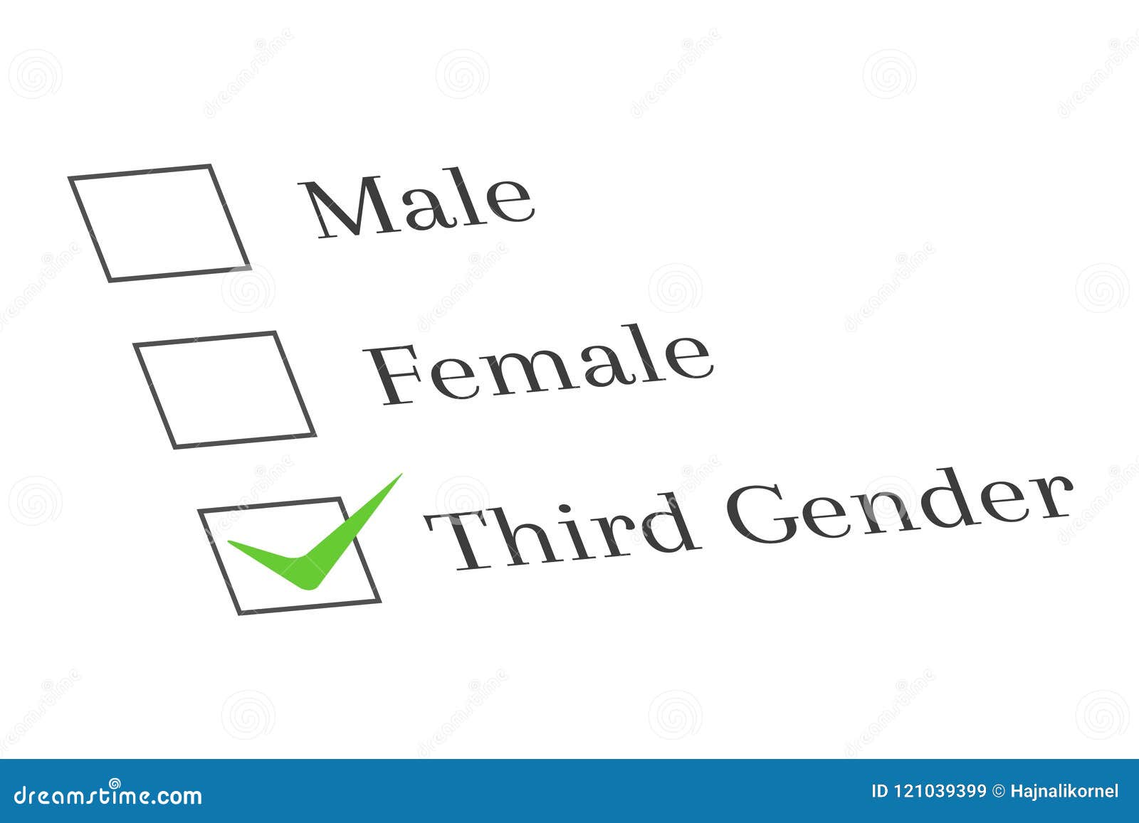 Third Gender and Survey Concept Stock Vector - Illustration of ...