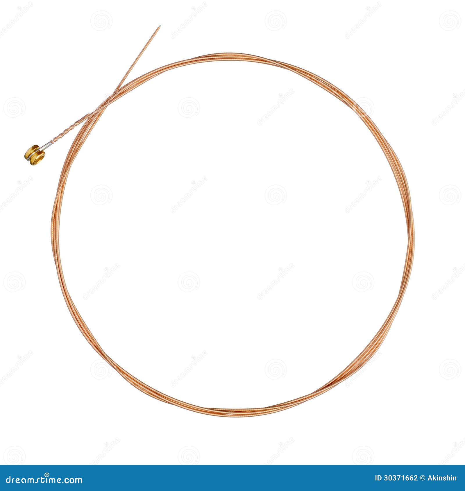 Third guitar string stock photo. Image of bronze, acoustic - 30371662