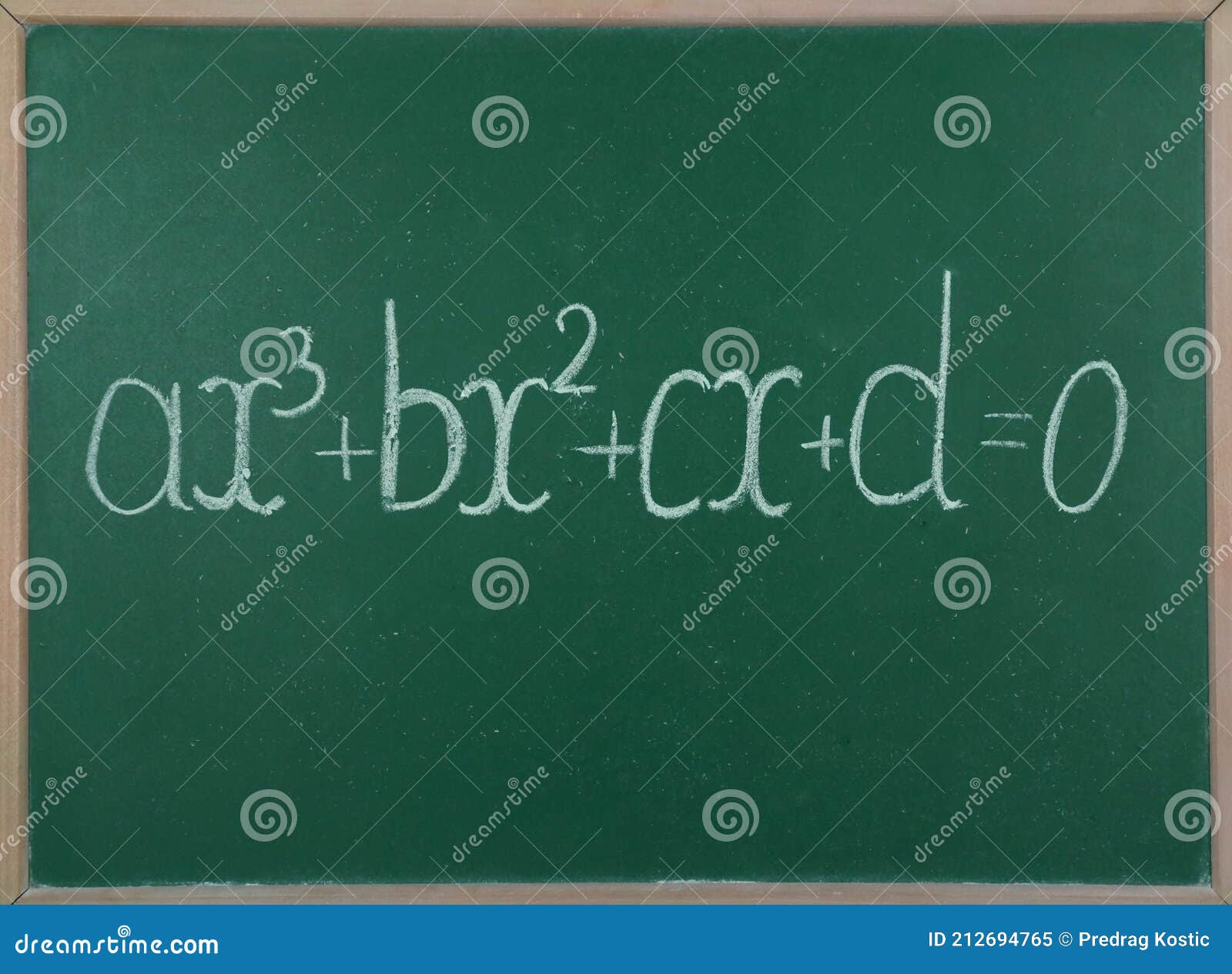 Third Order Equation in Mathematics. Stock Illustration - Illustration ...