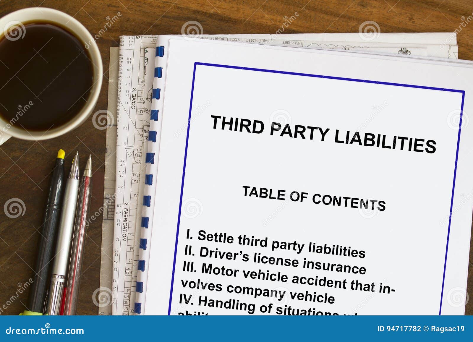 Third party liability stock photo. Image of third, concept - 94717782