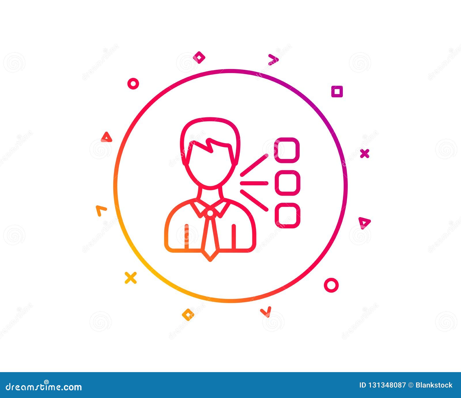 Third Party Line Icon. Team Leader Sign. Vector Stock Vector ...