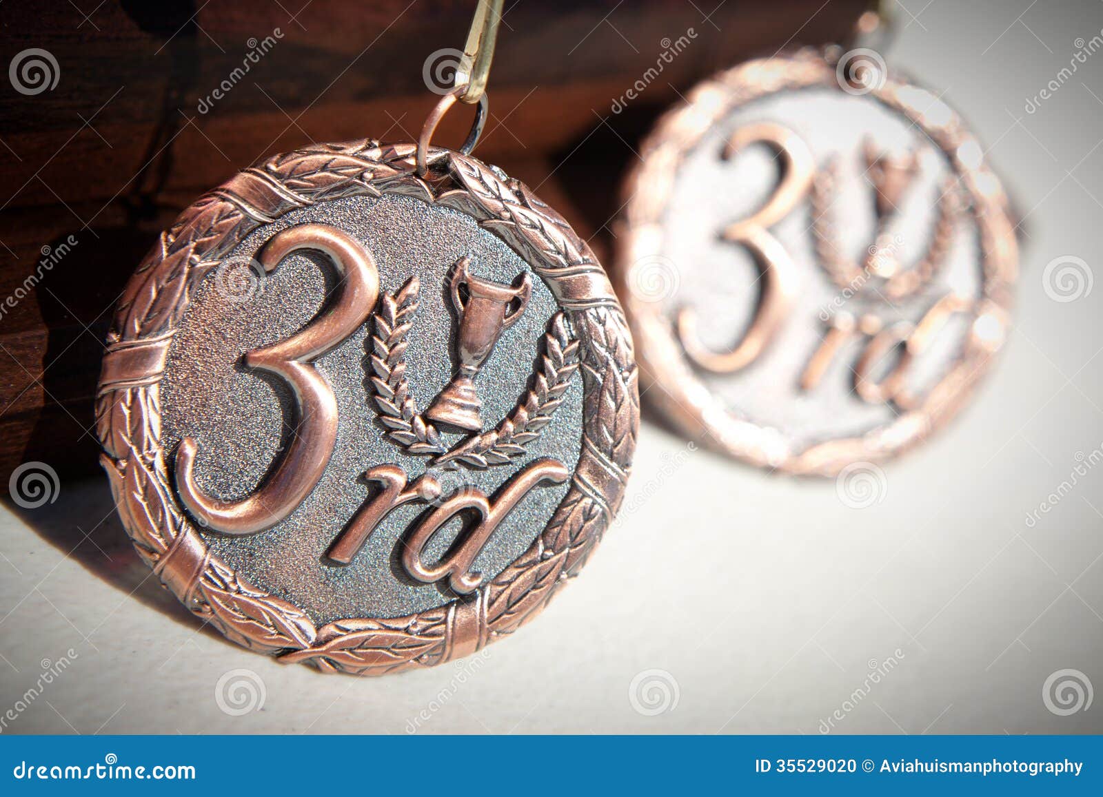 Third Place Medal stock photo. Image of celebrate, game - 35529020