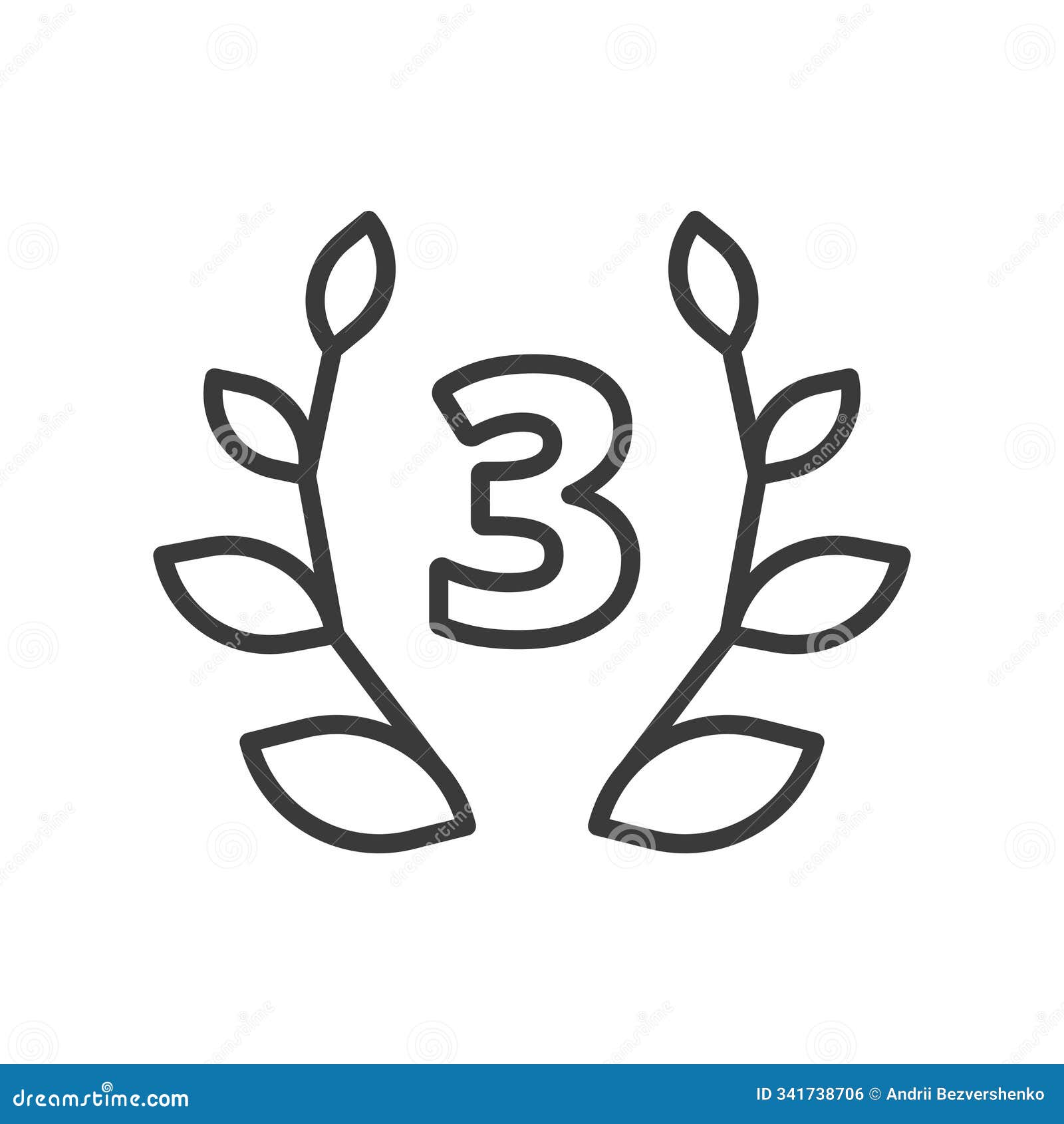 Third Prize, in Line Design, Green. Third, Prize, Award, Bronze ...