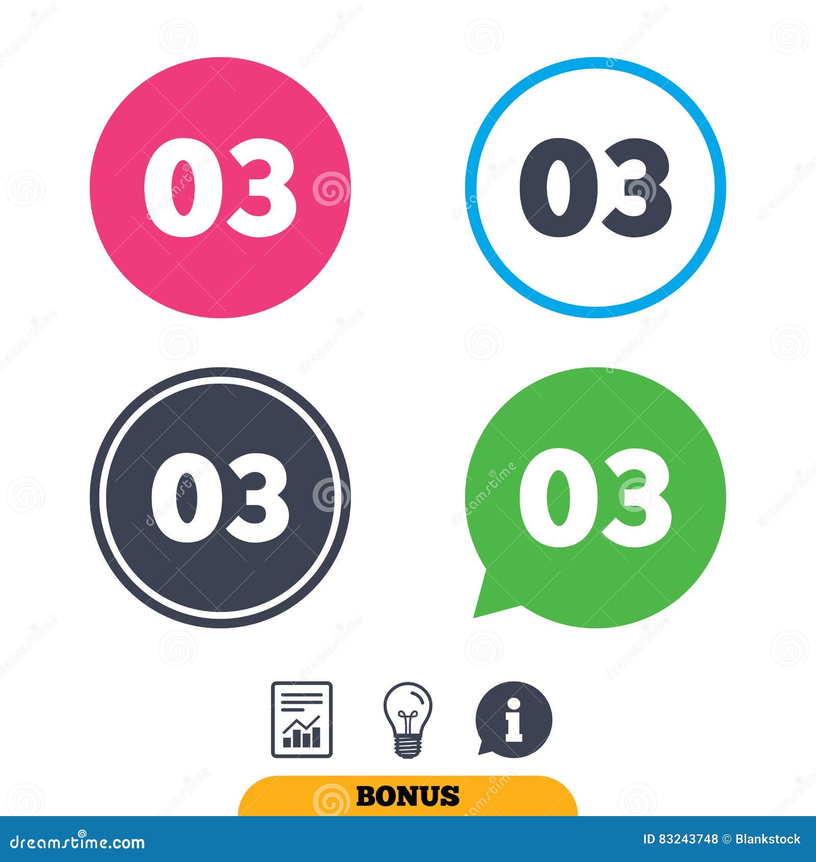 Third Step Sign. Loading Process Symbol Stock Vector - Illustration of ...