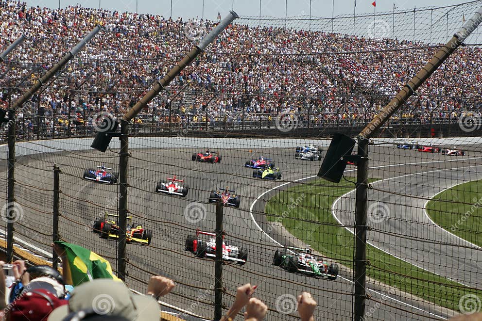 Third Turn stock image. Image of track, race, racing, crowd - 465605