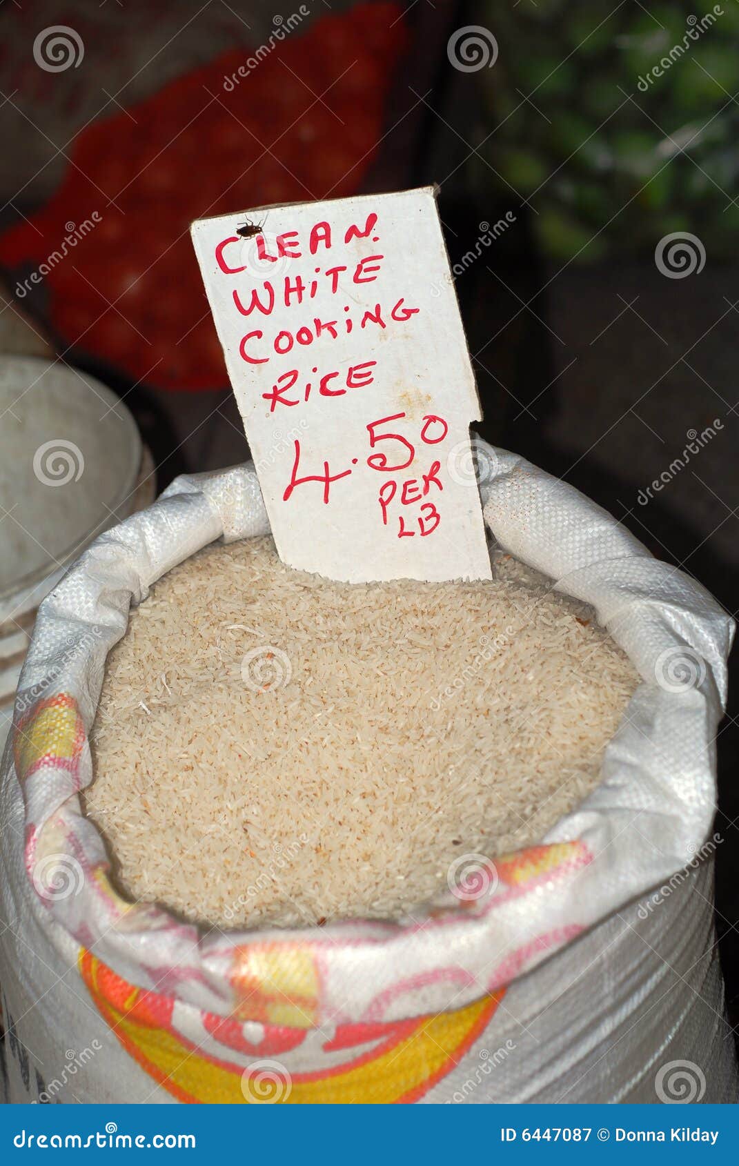 Third World market rice stock image. Image of vegetables - 6447087