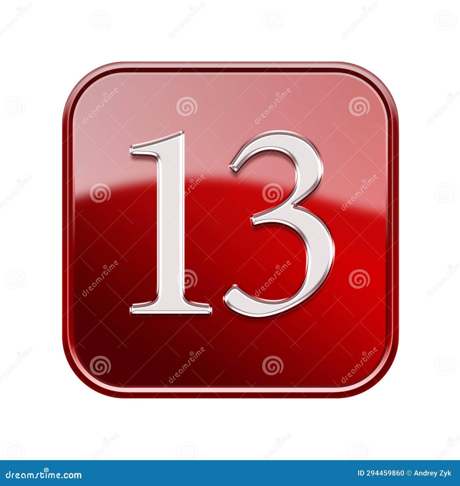 Thirteen Digital Number 13 Vector Illustration | CartoonDealer.com ...