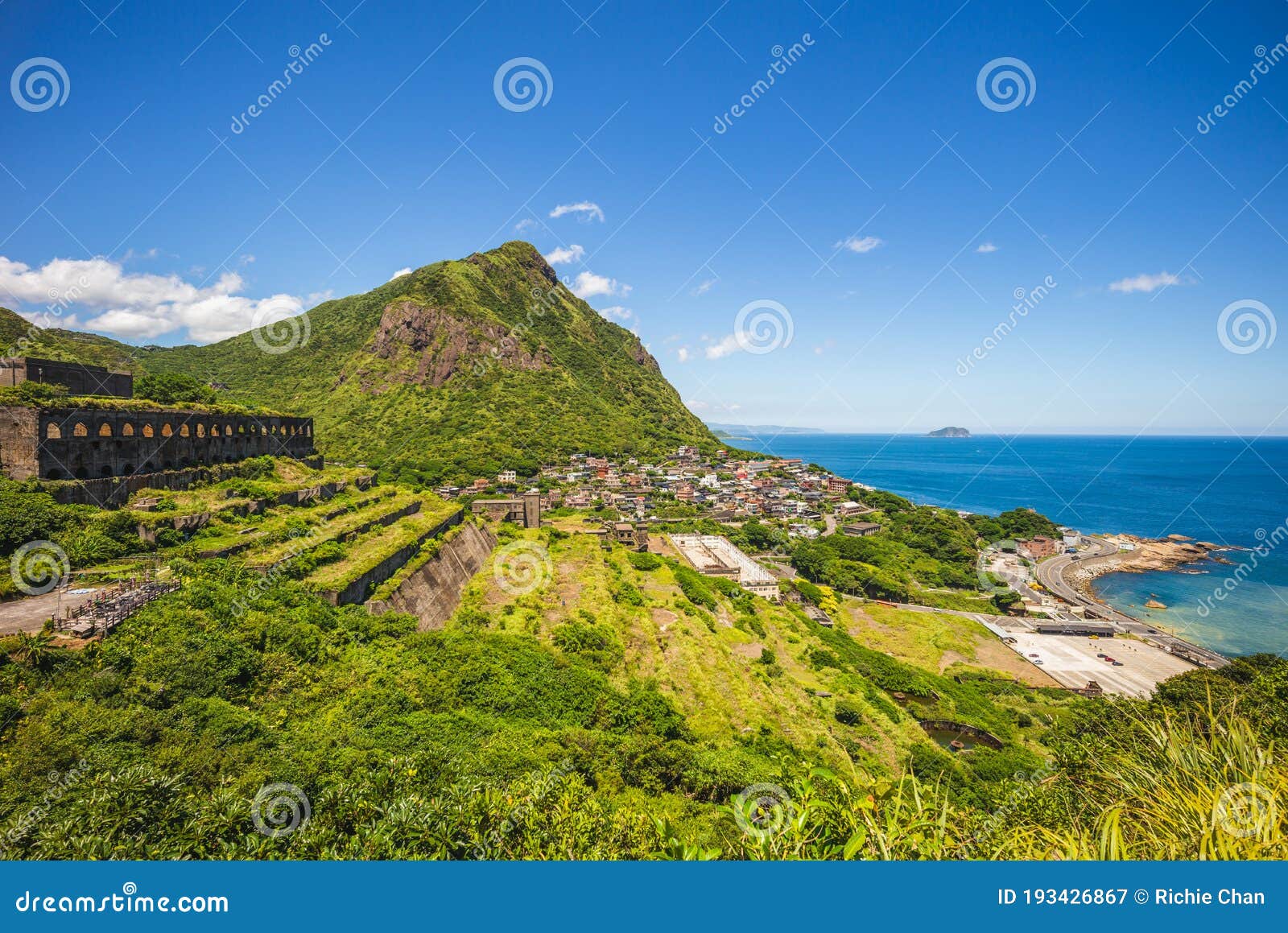 Thirteen Layer Remains of Copper Refinery in Jinguashi, Taiwan Stock ...