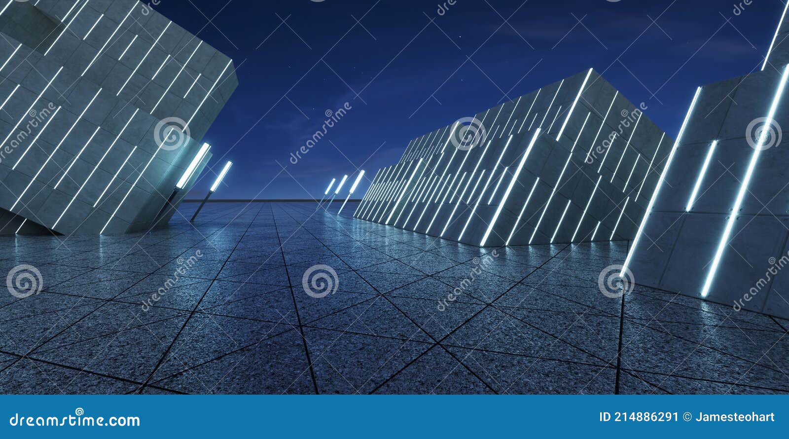 Thirty Degree Angle Tilted Contemporary Building Stock Illustration ...