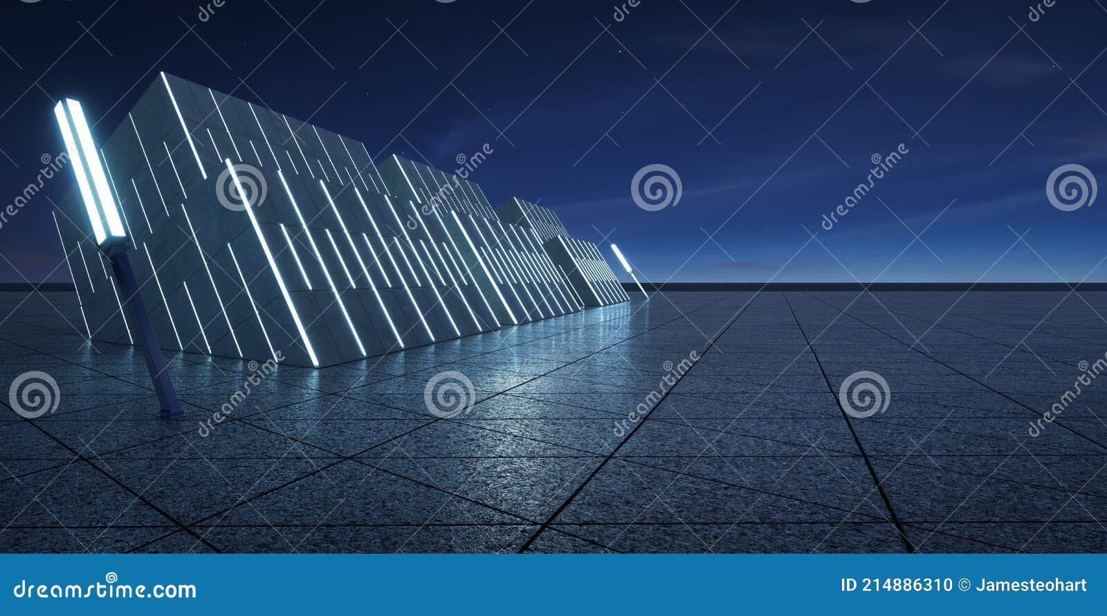 Thirty Degree Angle Tilted Contemporary Building Stock Illustration ...