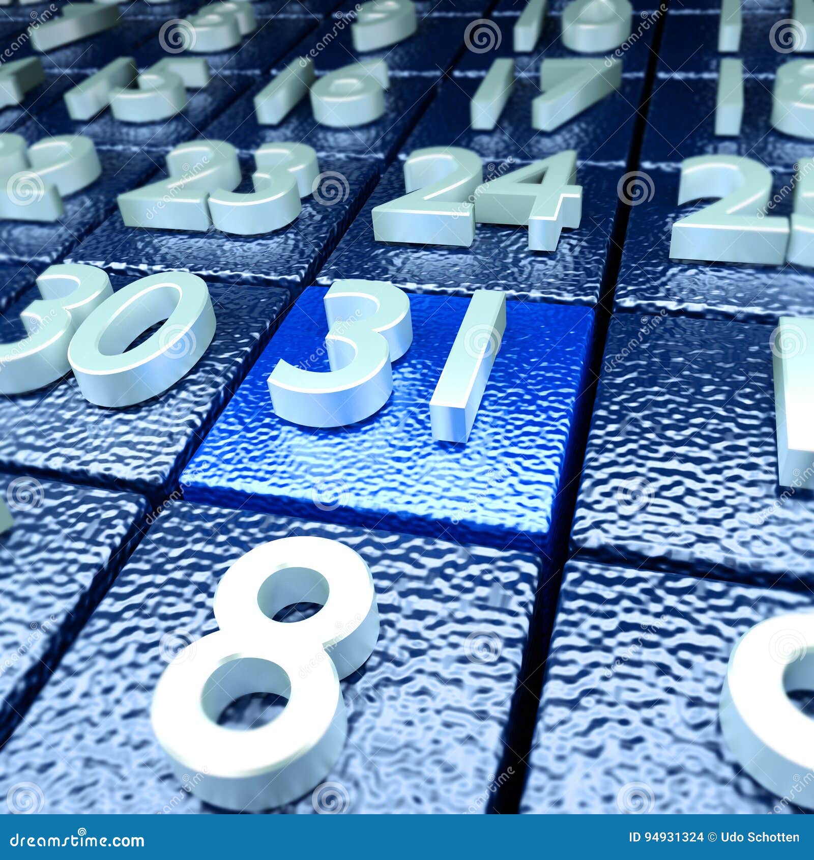 Thirty-first Calendar Day and Appointment Stock Photo - Image of button ...