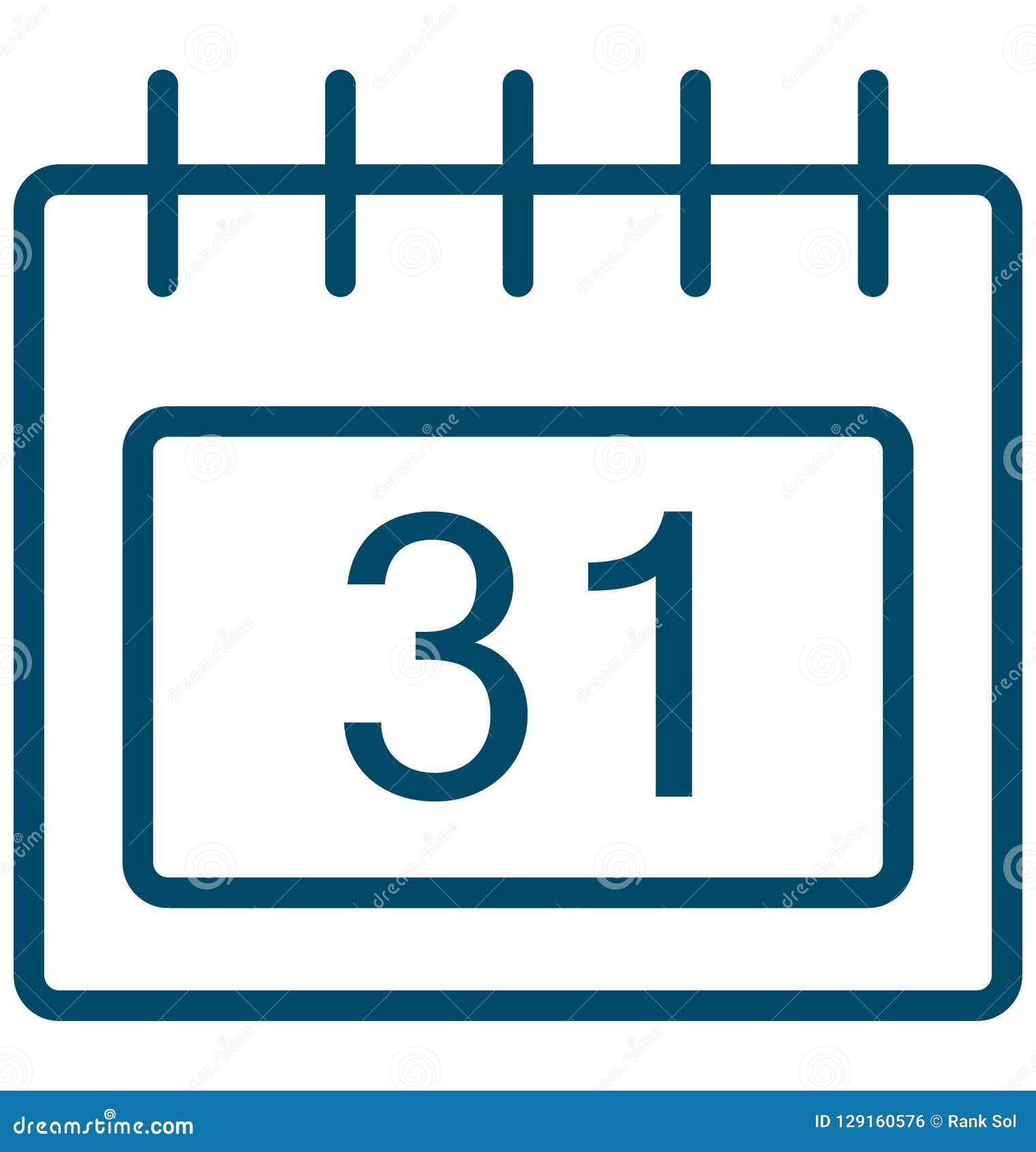 Thirty One, Thirty First Special Event Day Vector Icon that Can Be ...