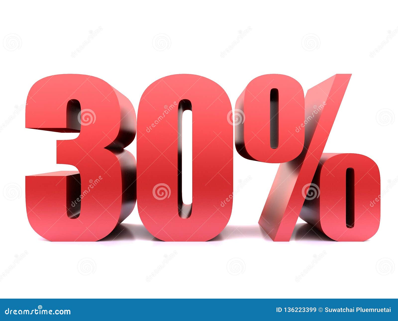 Thirty percent 30 symbol stock illustration. Illustration of market ...
