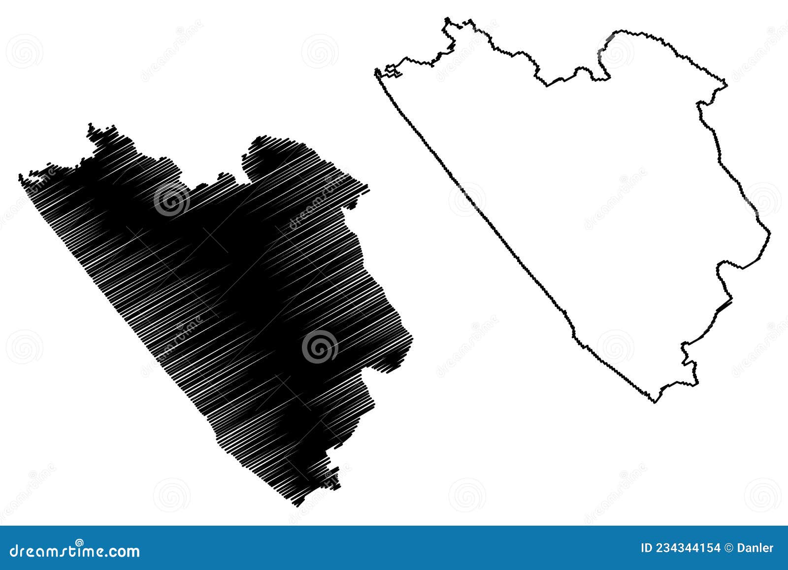 Thiruvananthapuram District Kerala State, Republic of India Map Vector ...