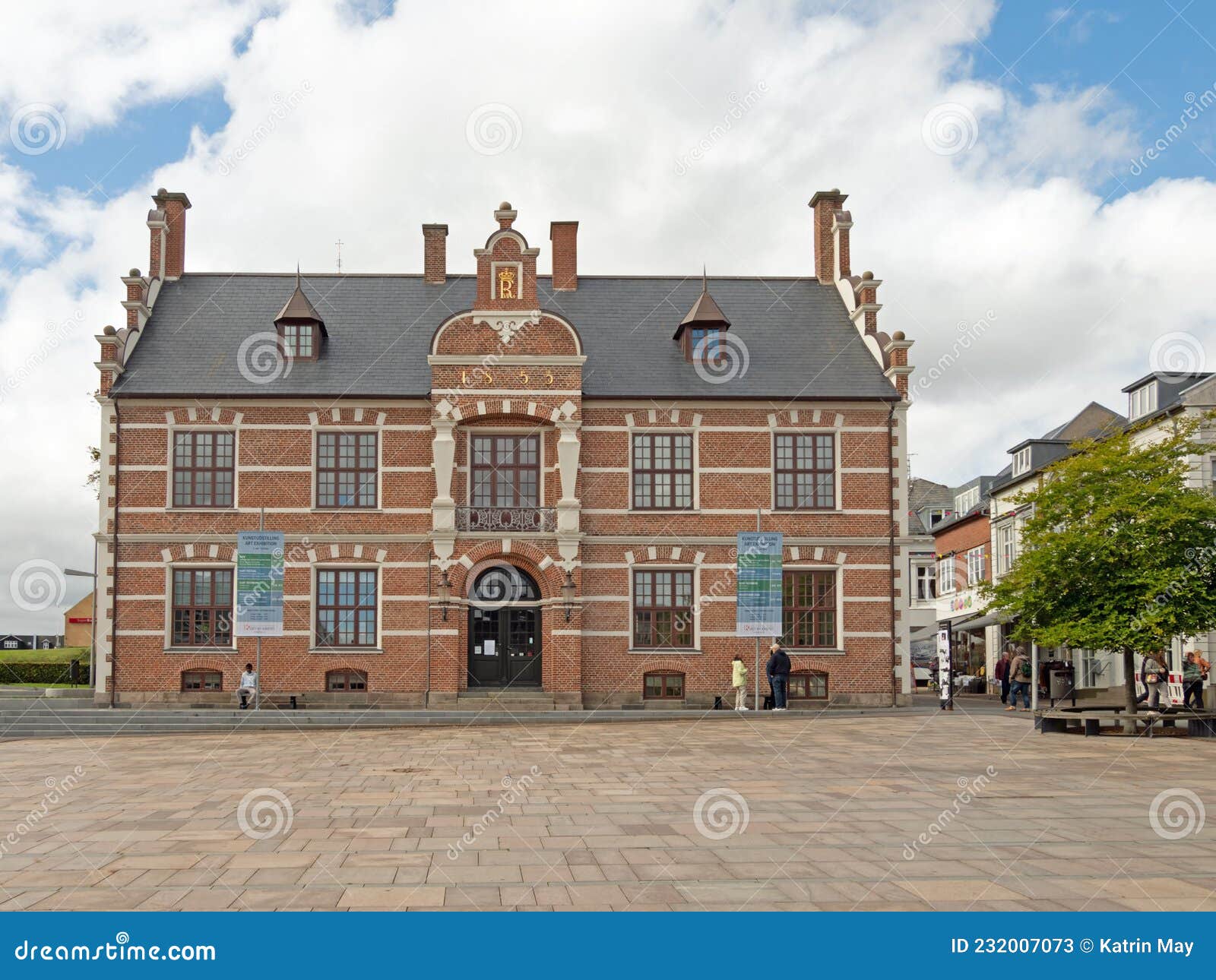 Thisted, Jutland, Denmark - 07 September 2020: Town Hall of Thisted in ...