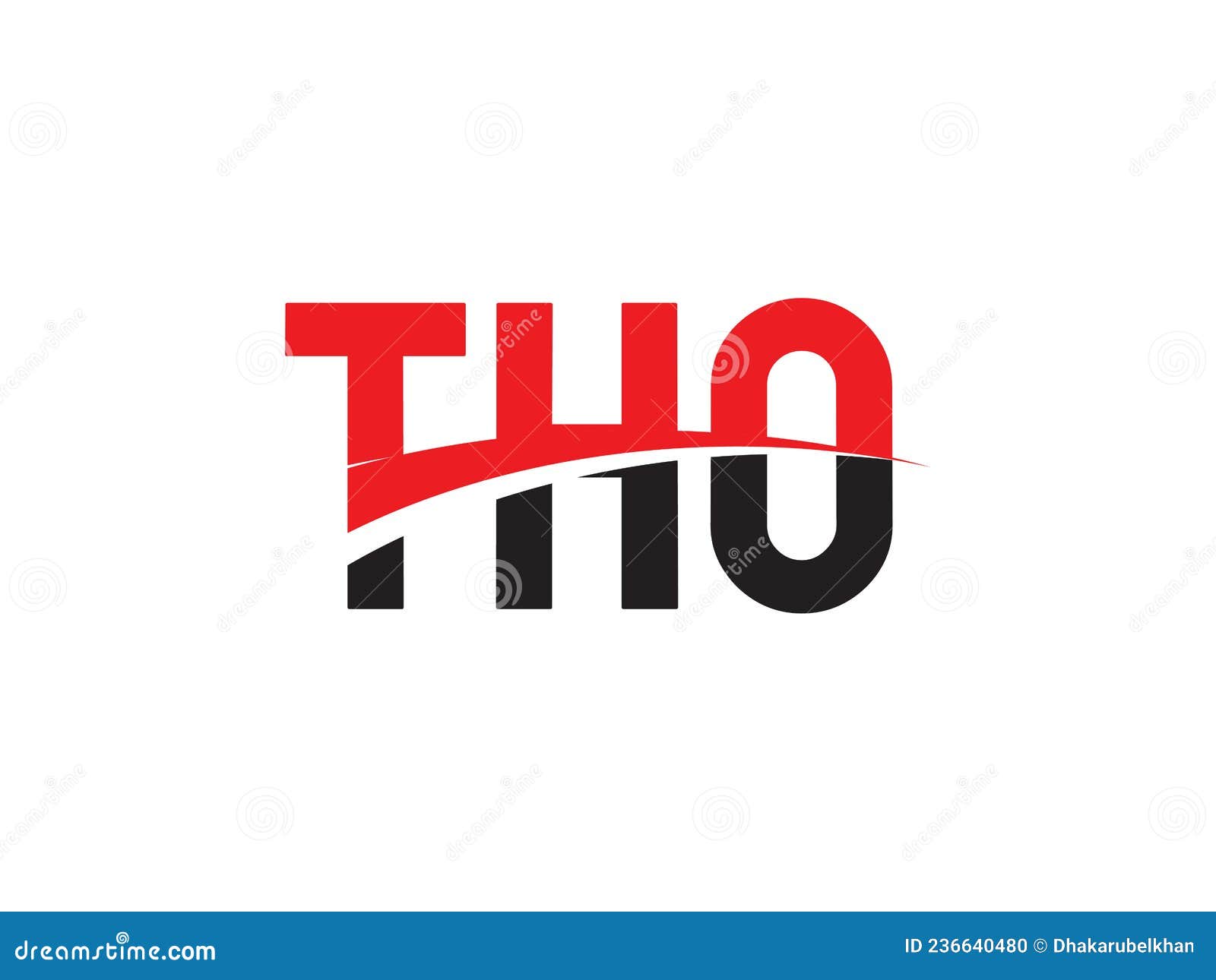 THO Letter Initial Logo Design Vector Illustration Stock Vector ...