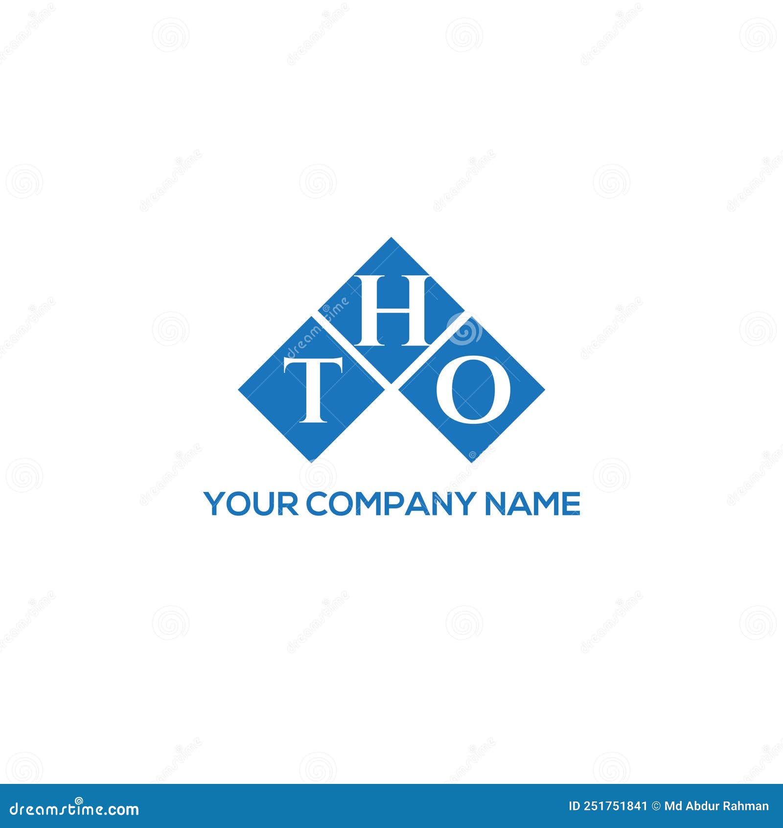 THO Letter Logo Design On WHITE Background. THO Creative Initials ...